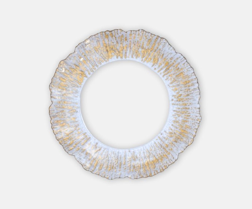 13″ Gold Edge Plate – Lara's Place